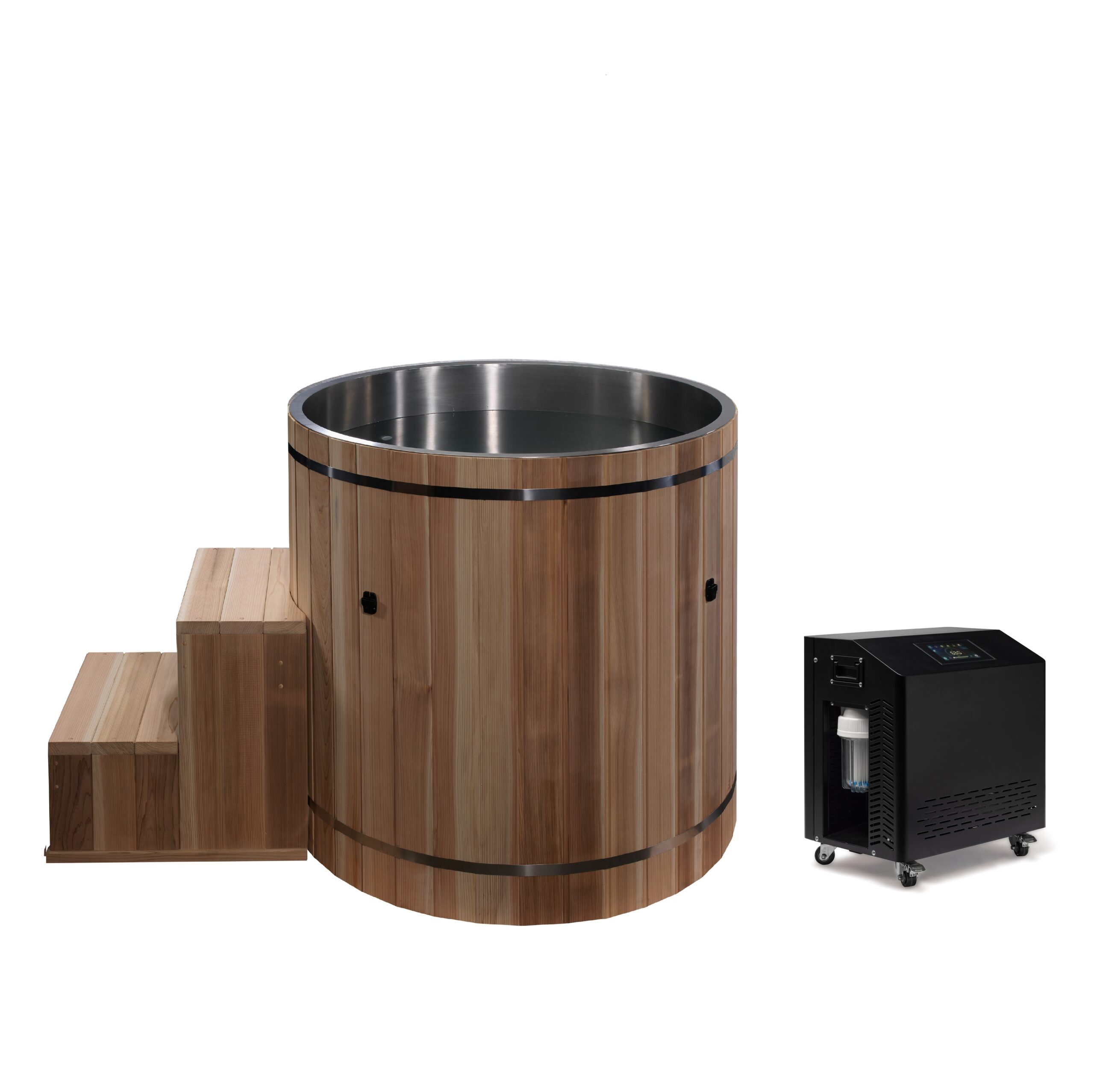 TUB ONLY | Dynamic Cold Therapy Cedar Barrel Spa – 316 Stainless Steel ...